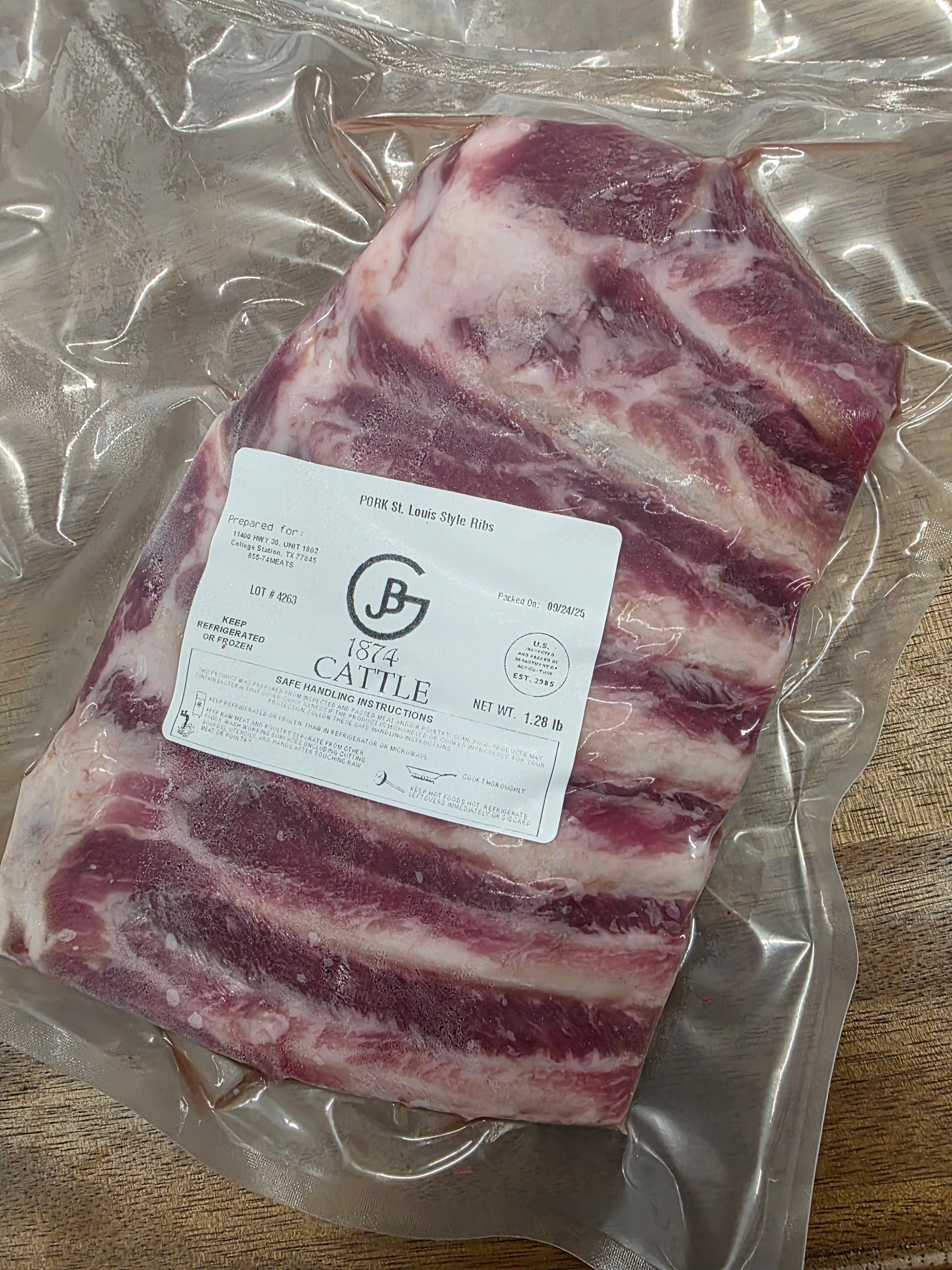 Pork St. Louis Ribs – 1874 Cattle